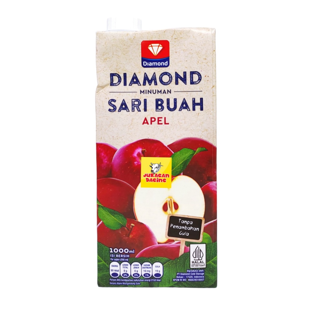 Jual Diamond Juice Apple UHT No added Sugar 1L | Shopee Indonesia