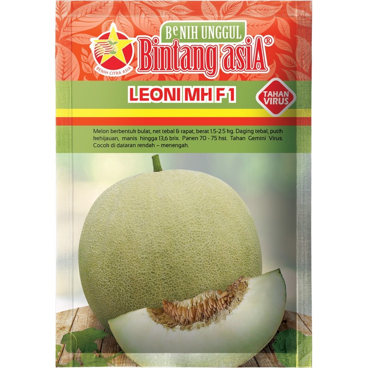 Jual Benih Melon LEONI MH F1 20 Gram Cap Bintang Asia PT Benih Citra ... Jual Benih Melon LEONI MH F1 20 Gram Cap Bintang Asia PT Benih Citra ...