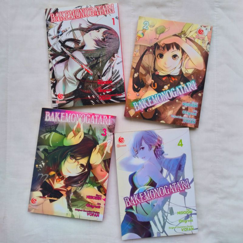 Jual Paket komik manga Bakemonogatari Volume 1-4 Elex Media kolpri mulus original | Shopee Indonesia