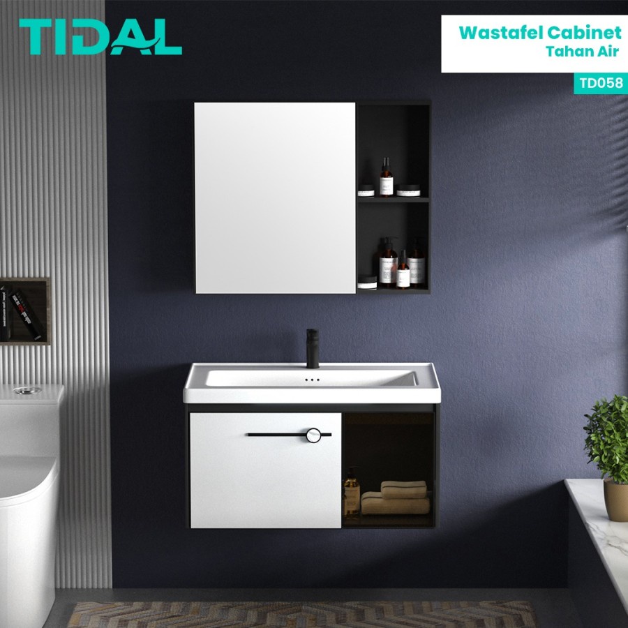 Jual Wastafel Cabinet Set Komplit Modern Minimalis Kamar Mandi TIDAL ...