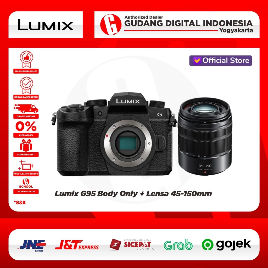 Jual Panasonic Lumix G95 Body Only PWP Lens 45-150mm | Shopee Indonesia