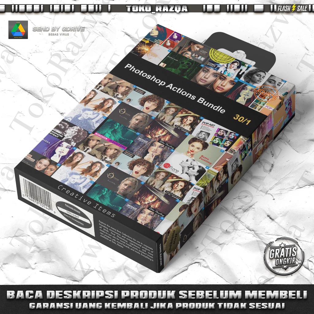 Jual Photoshop Actions Bundle 30/1 - Photoshop Action - ATN | Shopee ...