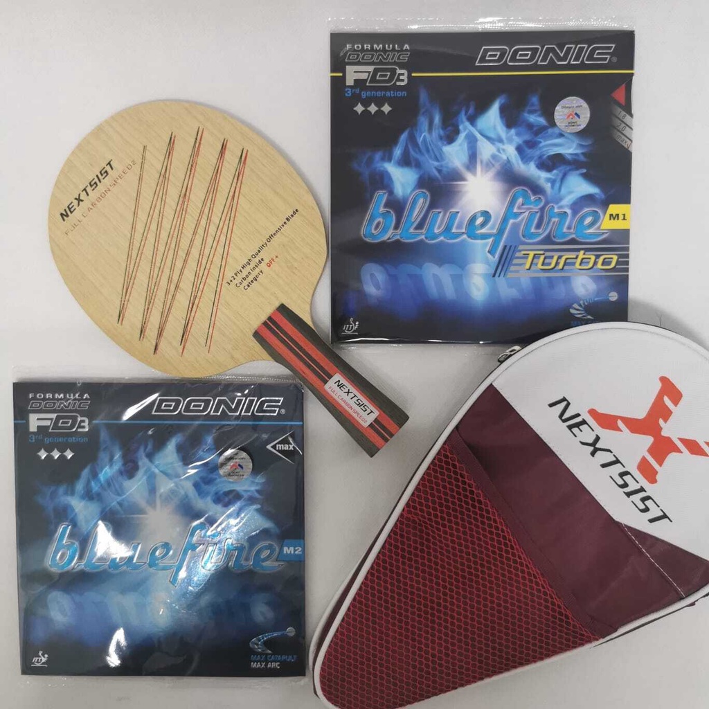 Jual Bat Pingpong Carbon plus karet Donic set | Shopee Indonesia