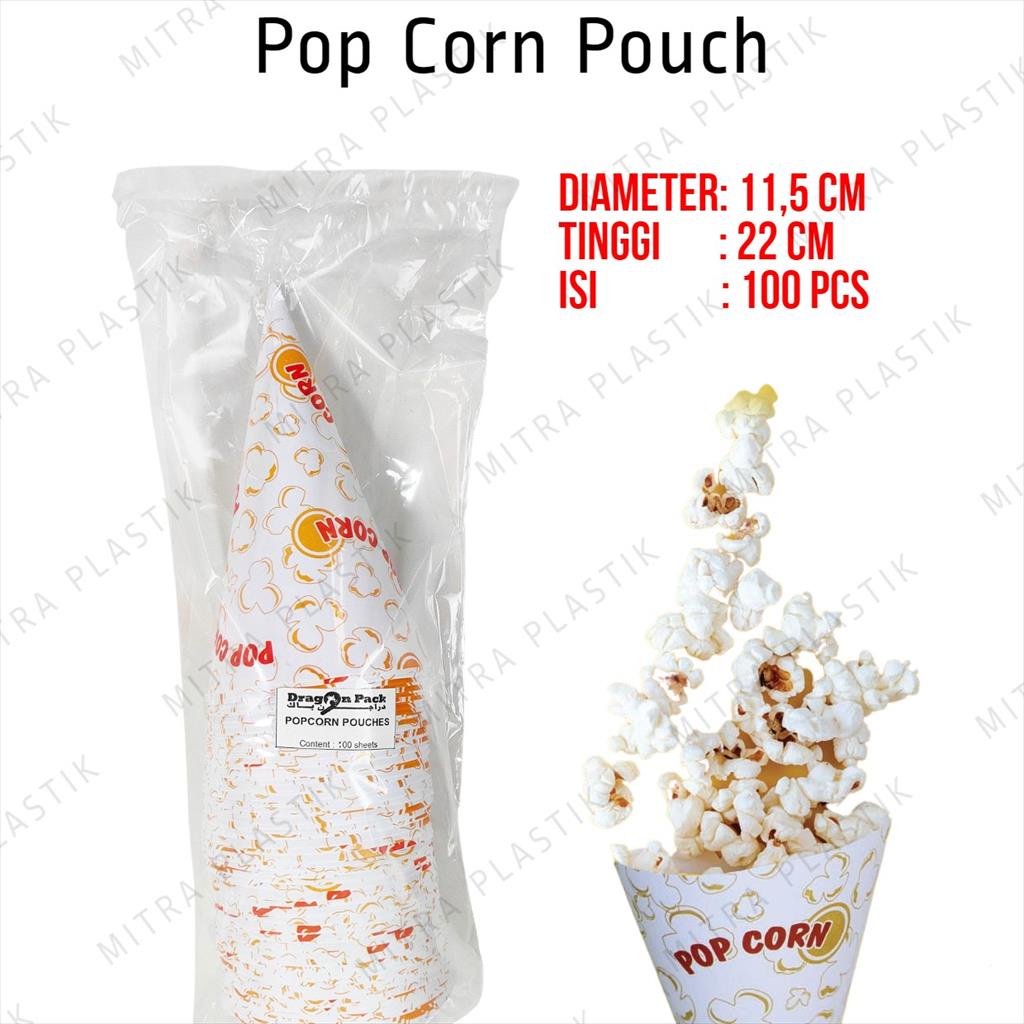 Jual Kertas Pop Corn 11 x 22,5 cm Wadah Popcorn Box Sedang Tempat ...