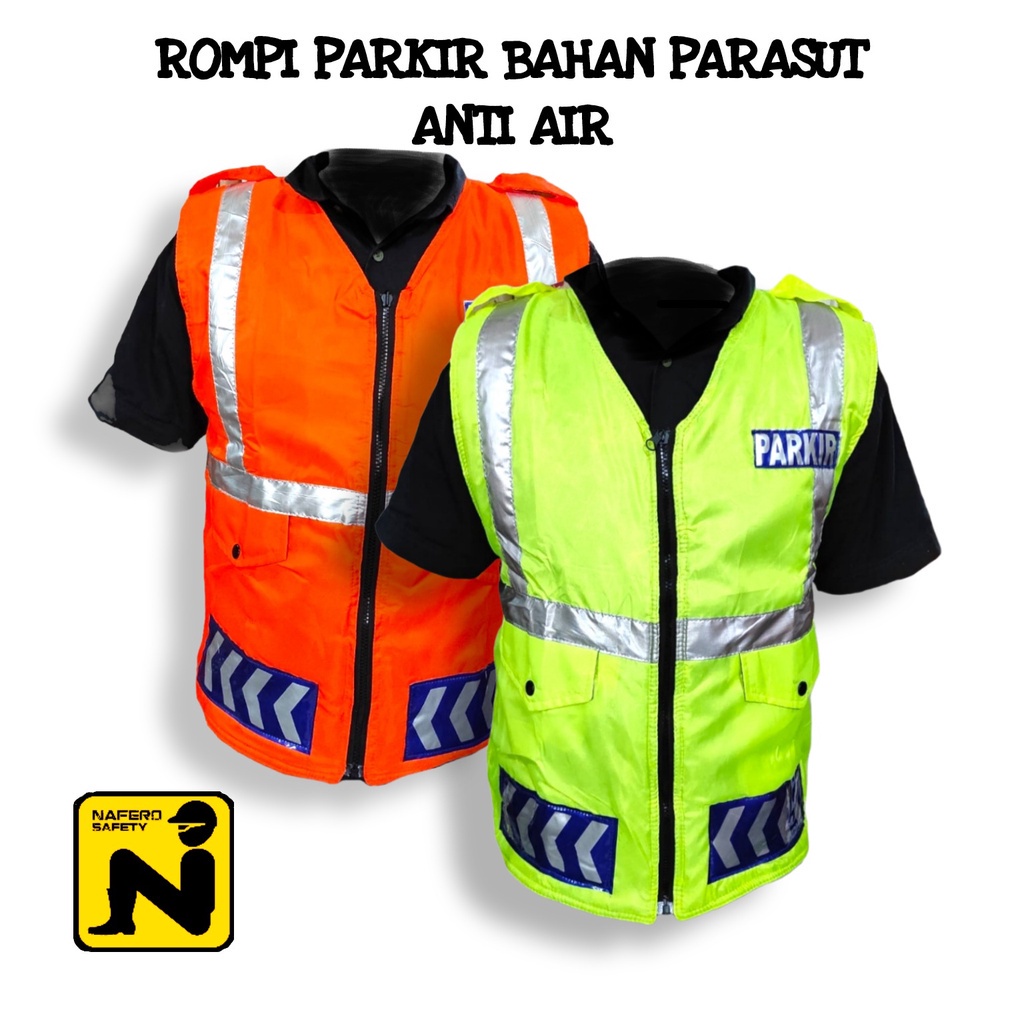 Jual ROMPI PARKIR BAHAN PARASUT ROMPI EMBLEM PARKIR SAFETY SCOTLIGTH ...