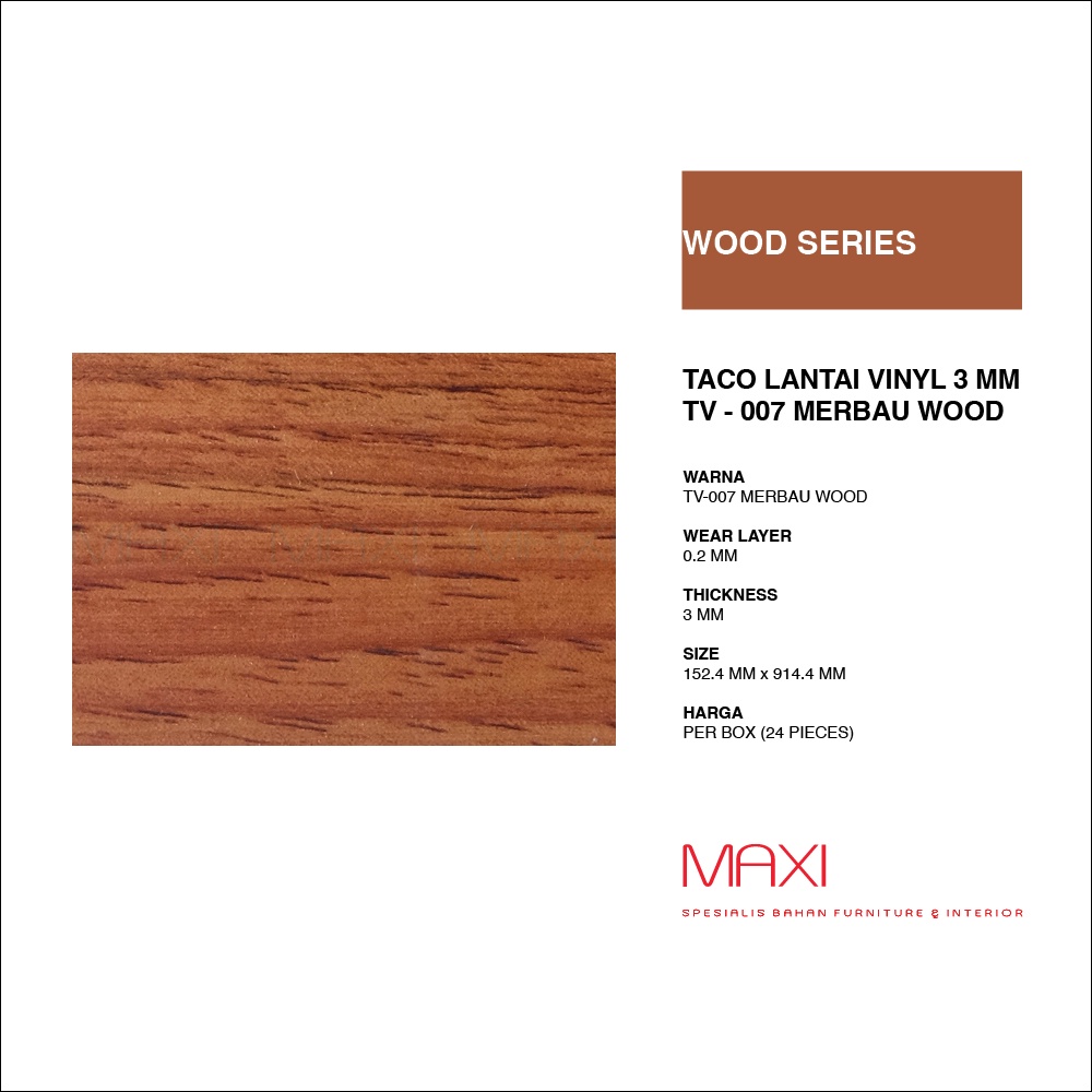 Jual TACO Lantai Vinyl 3mm - TV 3007 Merbau Wood | Shopee Indonesia