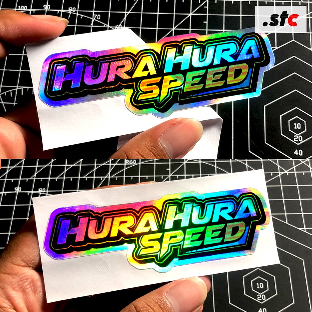 Jual Stiker Racing Variasi Hura Hura Speed Hologram Cutting Sticker ...