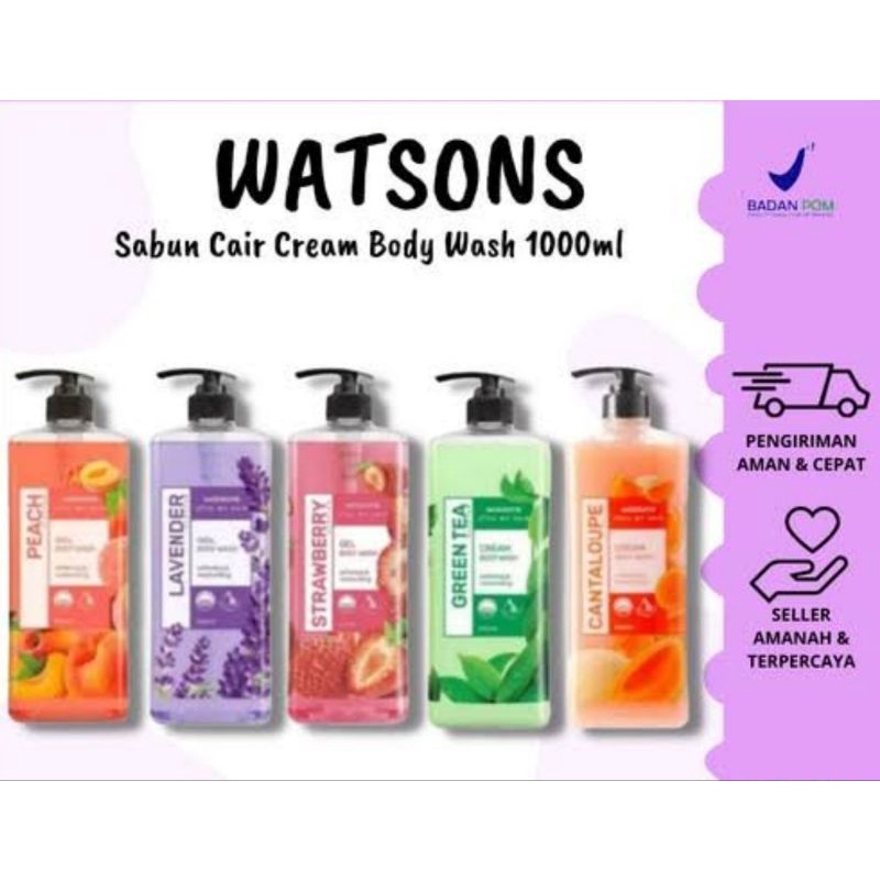 Jual PROMO SABUN MANDI CAIR WATSONS ORIGINAL 1 LITER | Shopee Indonesia