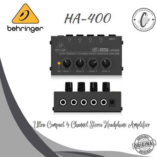 Jual BEHRINGER HA400 Amplifier Headphone 4-Channel Original HA-400 ...