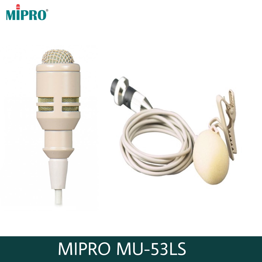 Jual Mic Clipon - Lavalier Microphone Clip On MIPRO MU-53LS - 4 pin ...