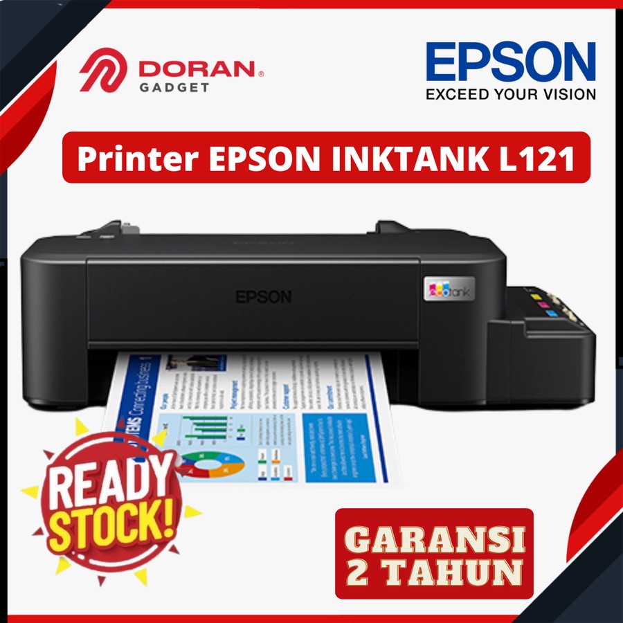 Jual Epson L121 EcoTank A4 Ink Tank Printer Fast Printing - Garansi ...