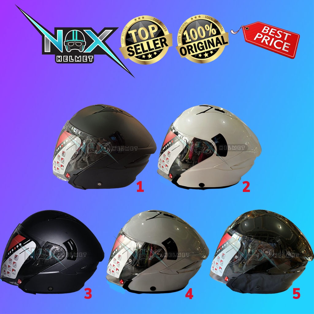 Jual Helm KYT NFJ Solid Polos Halfface (ongkir 3Kg) | Shopee Indonesia