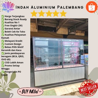 Jual ETALASE SHOWCASE BAKERY ROTI ALUMINIUM PALEMBANG | Shopee Indonesia
