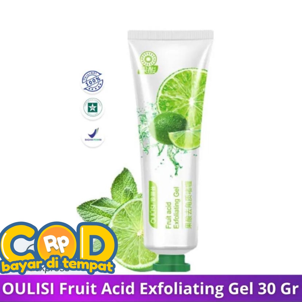 Jual OULISI Facial Glowing Peeling Gel 30ml | Peeling Gel Wajah Fruit ...