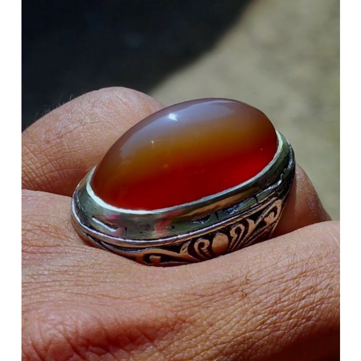 Jual Cincin Batu Akik ANGGUR ALAS RED CHALSEDONY Asli batuan alam bukan ...