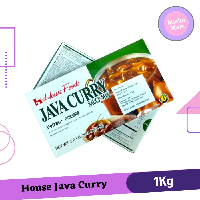 Jual HOUSE JAVA CURRY SAUS KARI KARI BLOK JEPANG 1KG | Shopee Indonesia