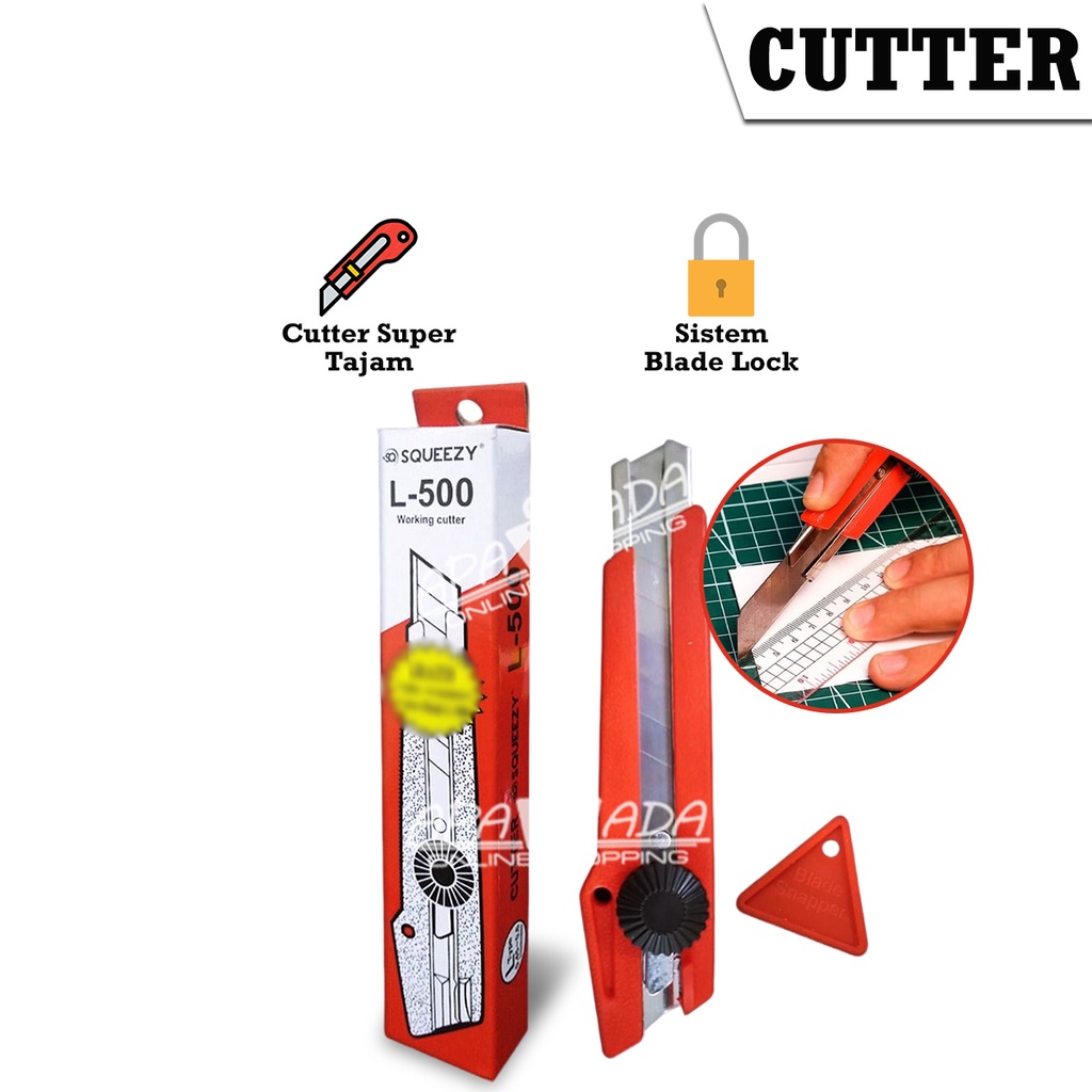 Jual Apazada - Cutter Besar L-500 / Pemotong Kertas Kardus Serbaguna ...