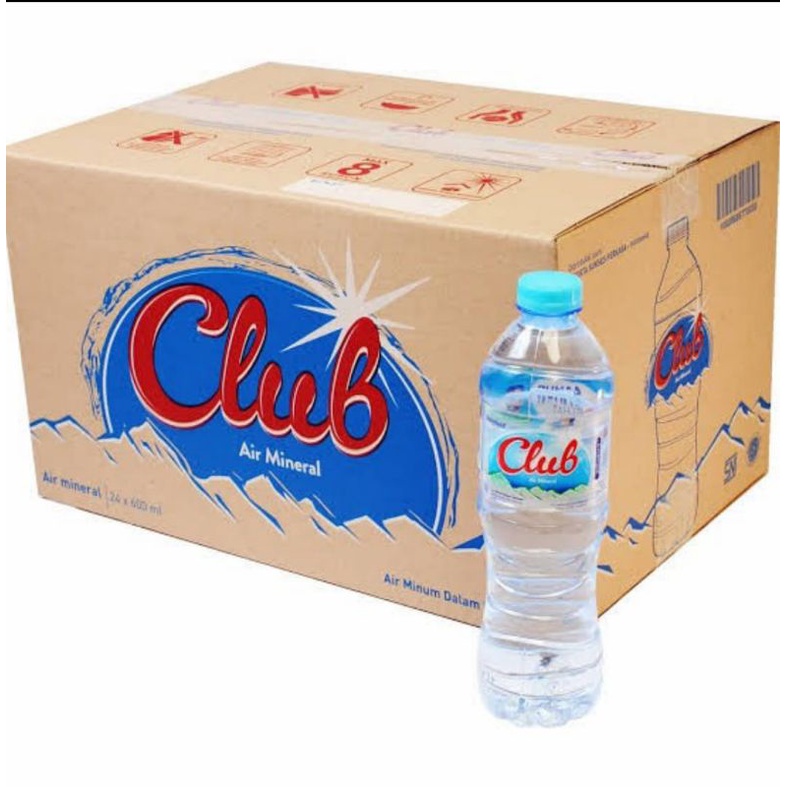 Jual CLUB 600ML 1 DUS/ AIR MINERAL CLUB KEMASAN BOTOL 600ML 1 DUS | Shopee Indonesia