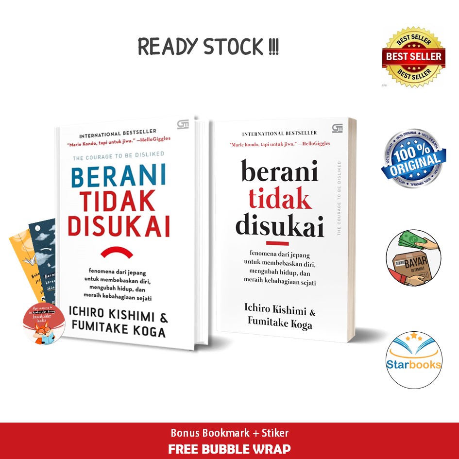 Jual NEW COVER!! BUKU MOTIVASI BERANI TIDAK DISUKAI BY ICHIRO KISHIMI ...