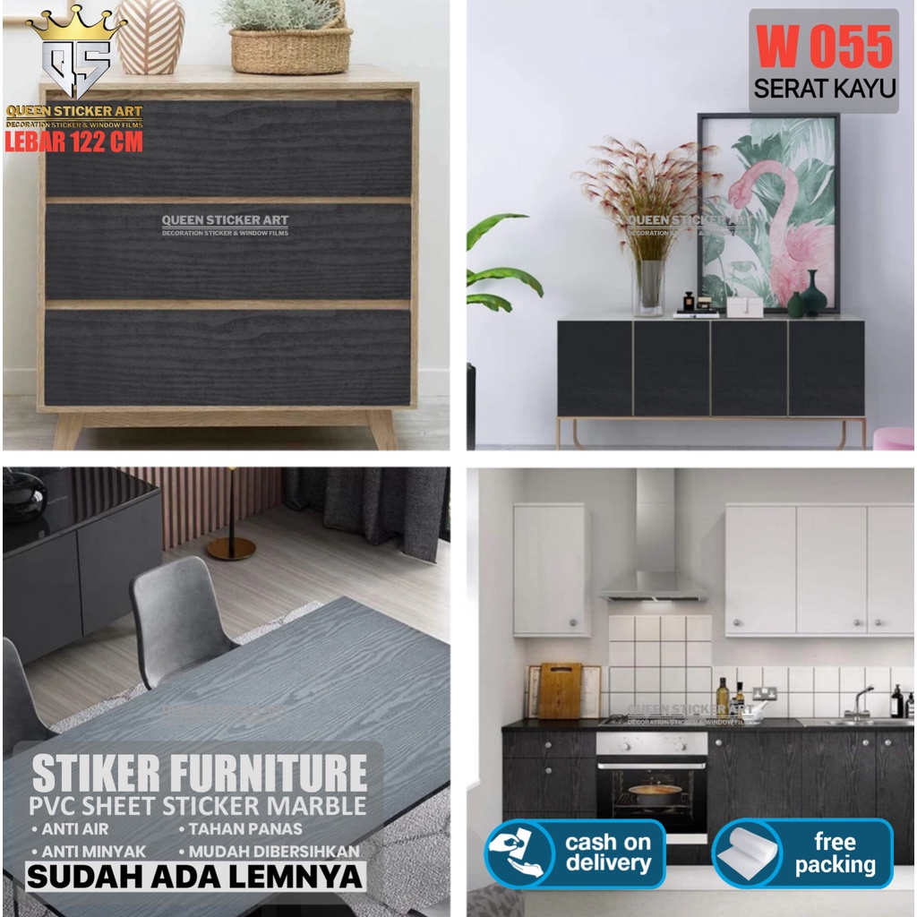 Jual Stiker Wallpaper Lemari Meja Kayu Kitchen Set Sticker Walpaper ...