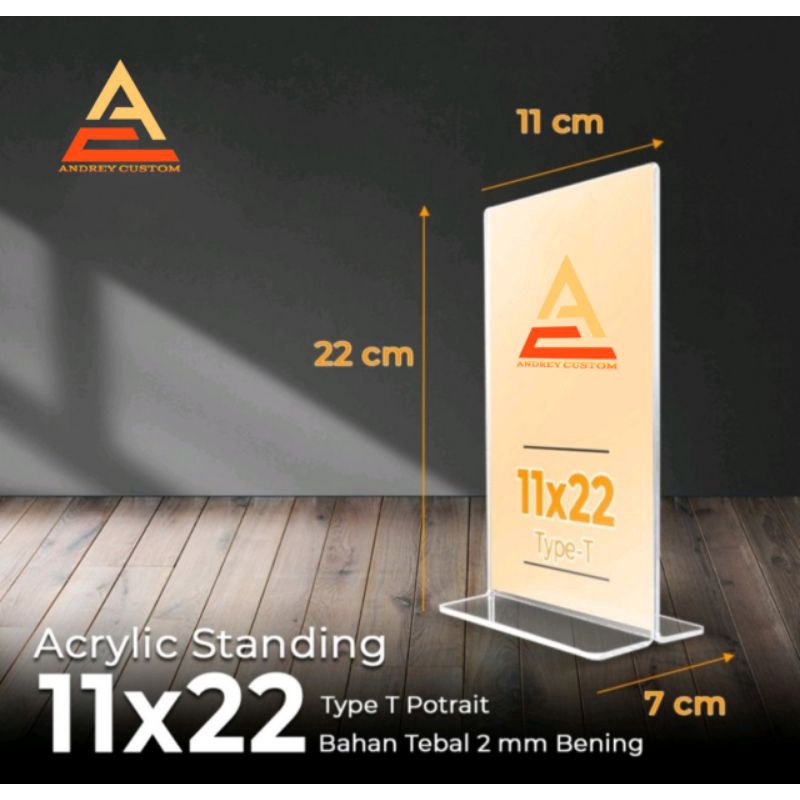 Jual Akrilik Display / Card Display / Nomor Meja / tempat Brosur T ...