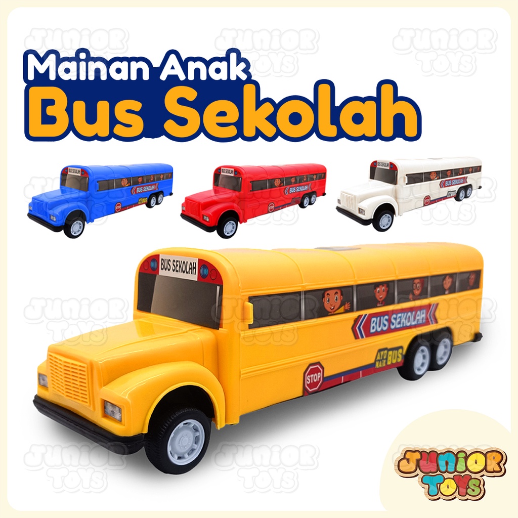 Jual Mainan Bis Bus Sekolah Bus Ekslusif Non Baterai Mainan Anak ...