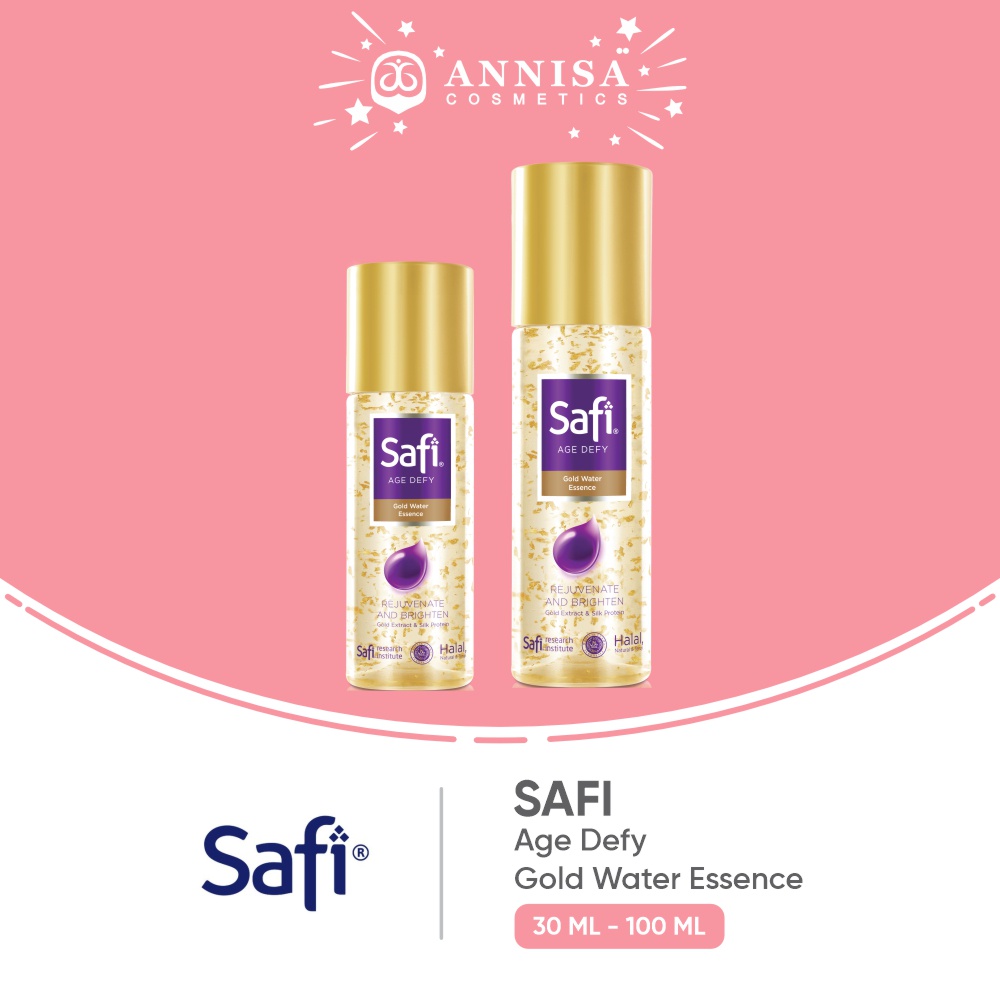 Jual Safi Age Defy Anti Aging Gold Water Essence 30ml dan 100ml ...