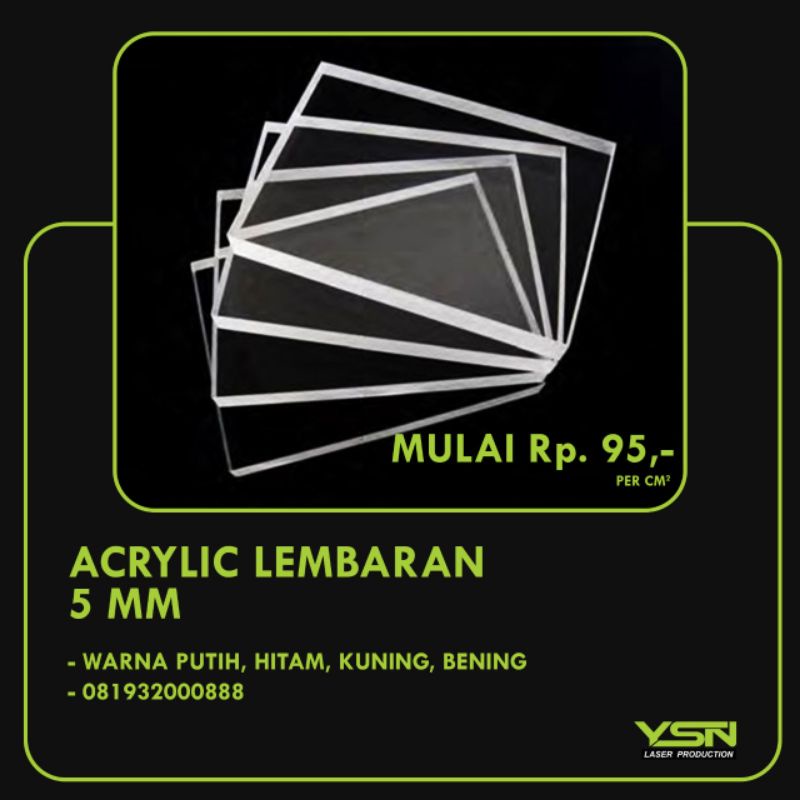 Jual Acrylic Sheet 5 mm I Acrylic Lembaran I Akrilik Custom Lembaran I Lembaran Akrilik Bening I ...