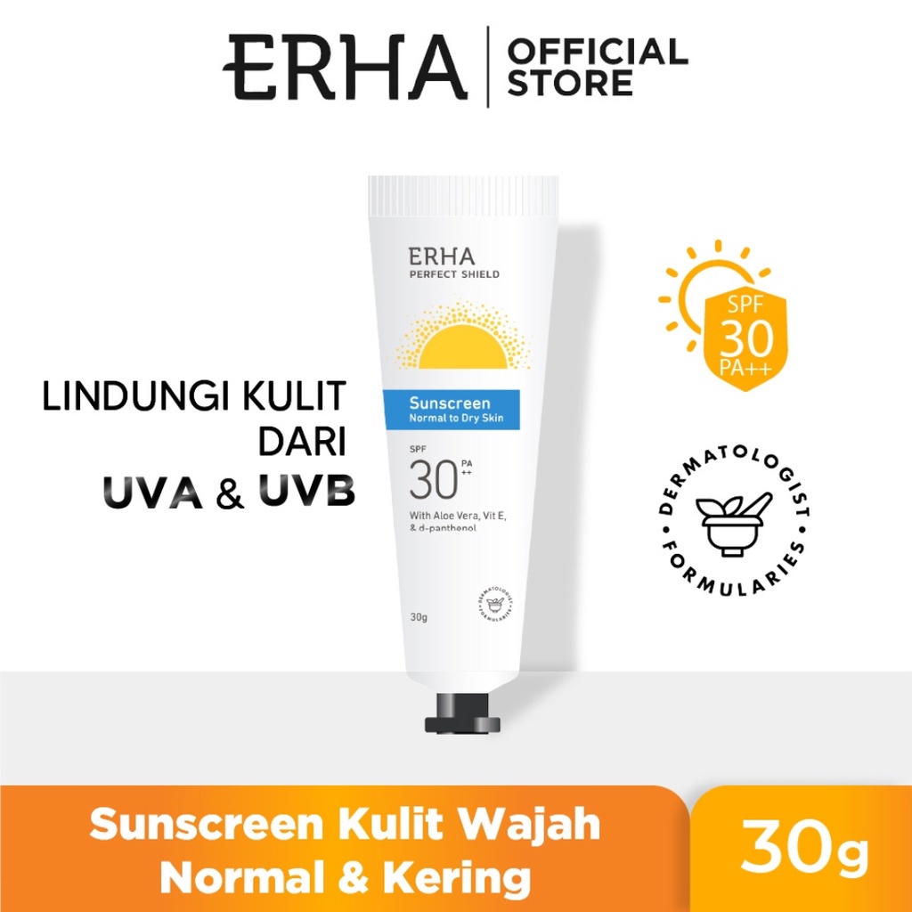 Jual ERHA PERFECT SHIELD NORMAL TO DRY SKIN SPF30/PA++ 30G - SUNSCREEN ...