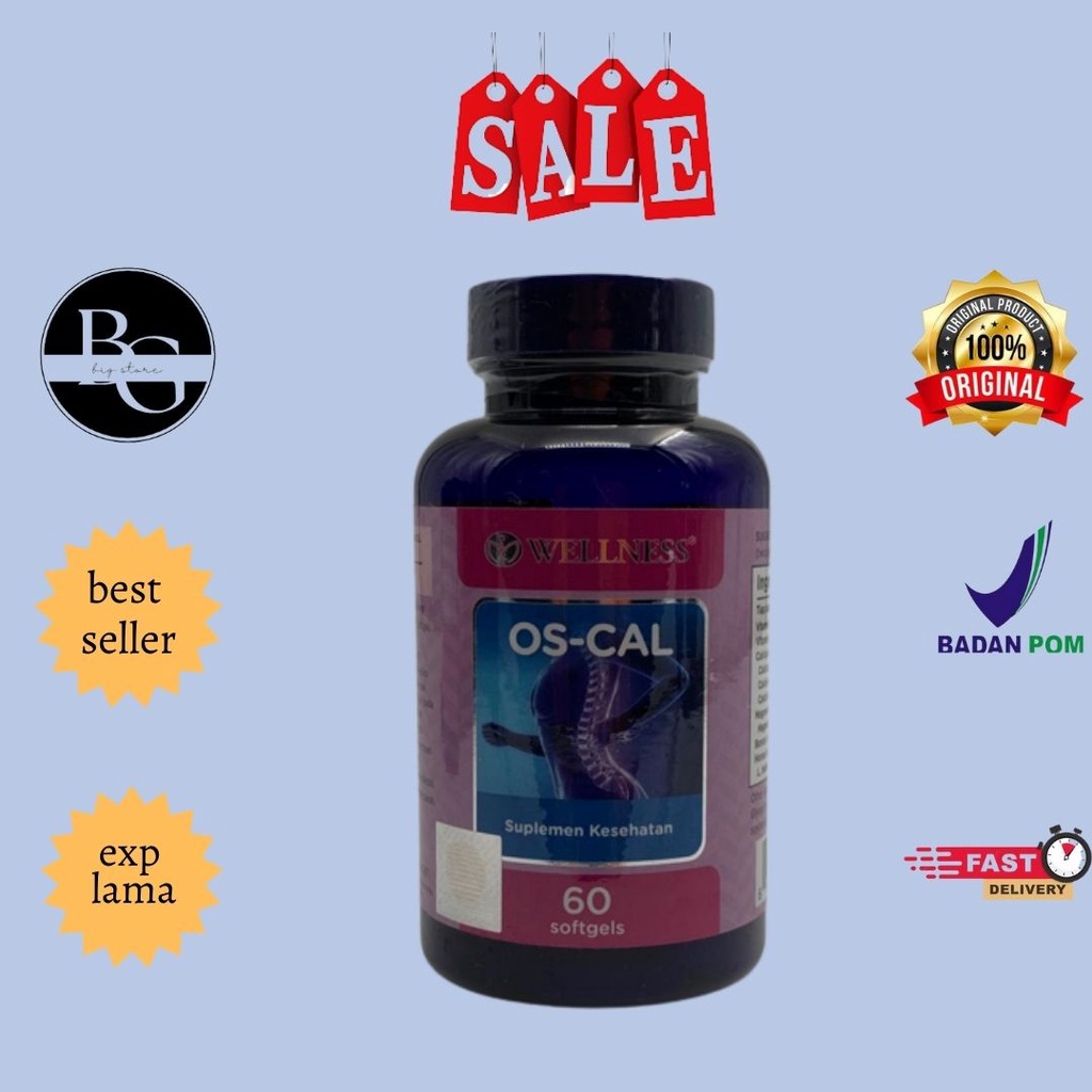 Jual Wellness OS-CAL Oscal Calcium Magnesium Dissolution 60 kapsul ...