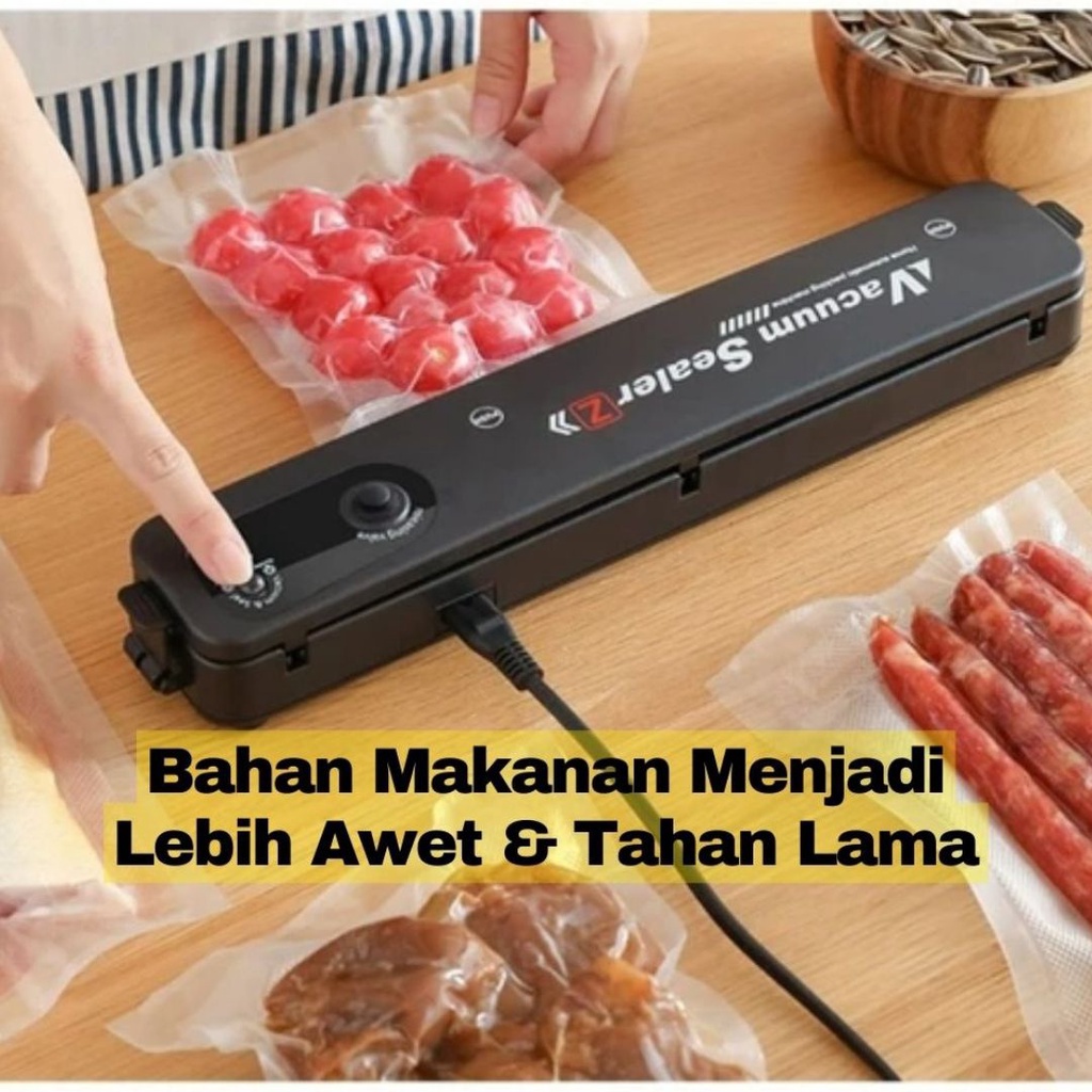 Jual Alat Press Vakum Impluse Mesin Vacum Sealer Makanan Basah Kering ...