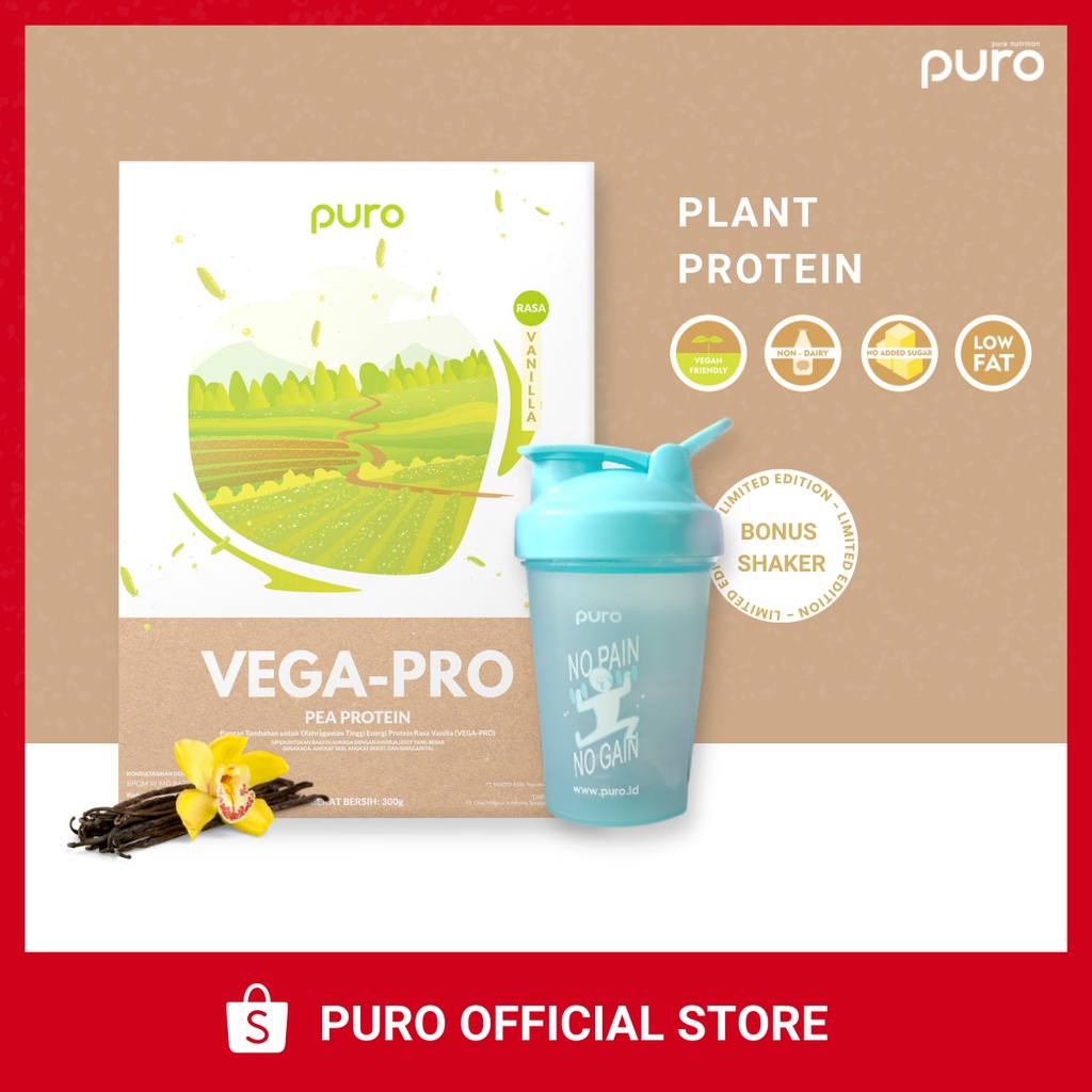 Jual PURO VEGA-PRO Pea Protein Isolate 1.2kg | Shopee Indonesia