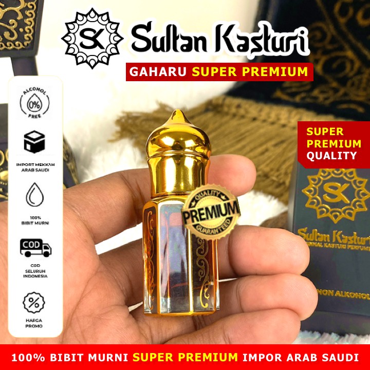 Jual [COD] 100% Original Gaharu Super Premium 6 ml Minyak Wangi Gaharu Asli Super Premium ...