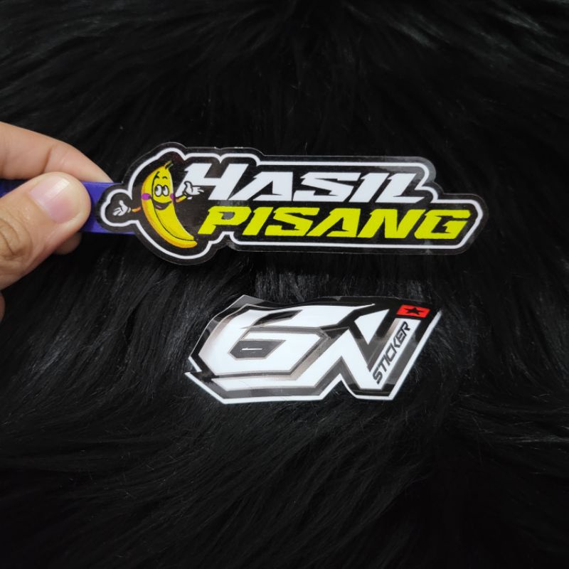 Jual sticker kata2 viral Hasil pisang | Shopee Indonesia