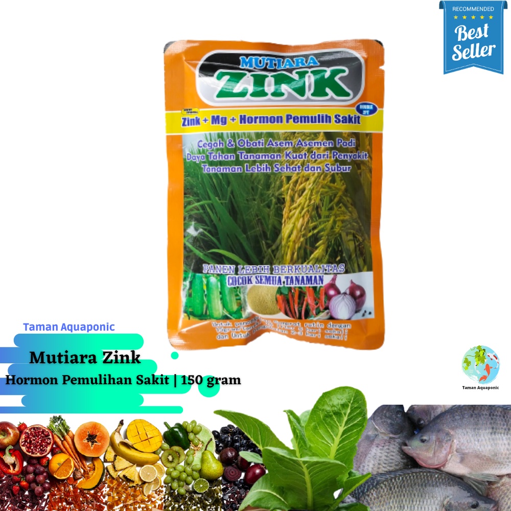 Jual Pupuk MUTIARA ZINK Pemulih Sakit pada Tanaman 150 Gram | Shopee ...