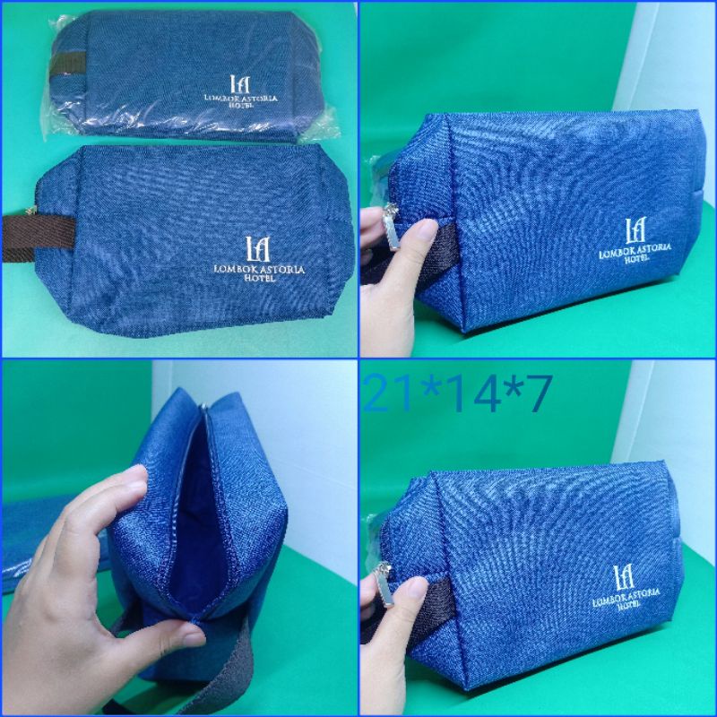 Jual Storage mini bag pouch organizer blue biru tas lombok travel ...