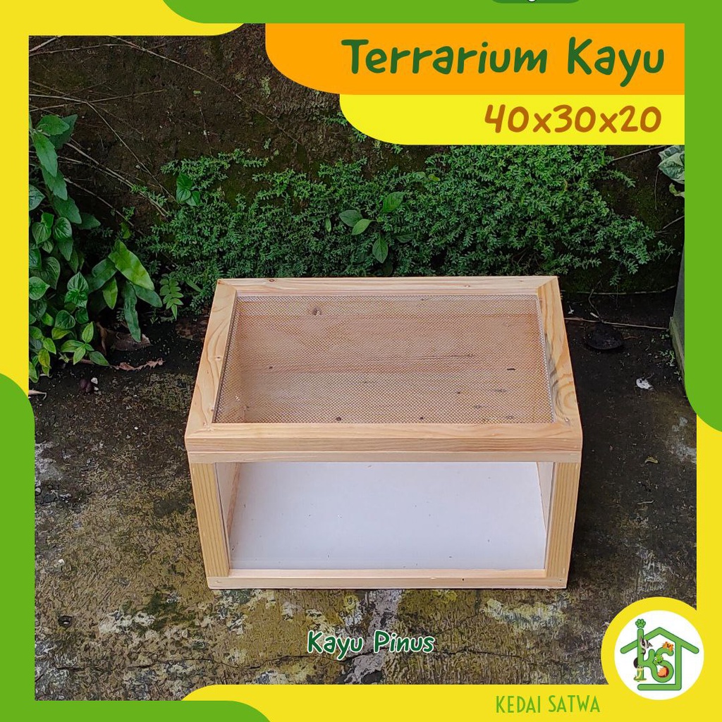 Jual Terrarium Kayu Kandang Reptile Bearded Dragon, Iguana, Snake ...