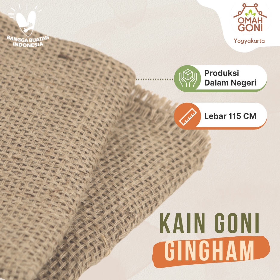 Jual Kain Goni Motif Gingham 50x115 CM - Goni Baru - Kain Goni Lokal ...