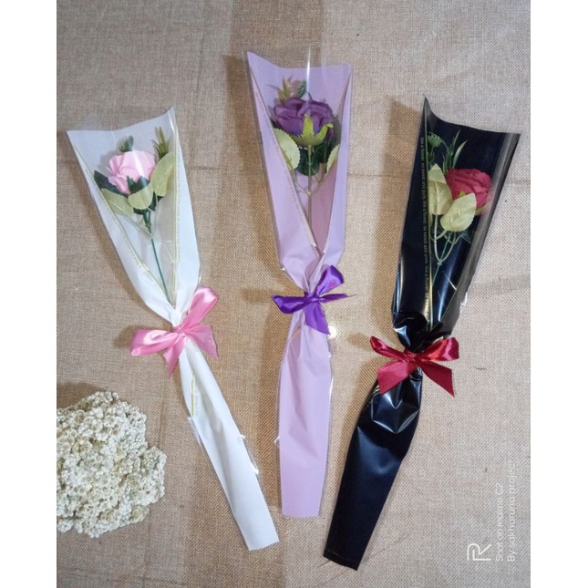 Jual Bucket single rose/Bucket bunga/bucket mawar/Bucket wisuda ...