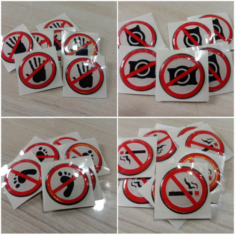 Jual Emblem di larang sticker timbul di larang | Shopee Indonesia