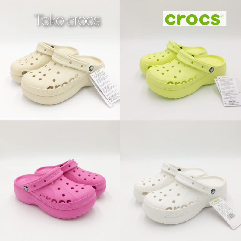Jual Crocs Classic Baya Clog / Sandal Sepatu Wanita Crocs clog platform baya | Shopee Indonesia