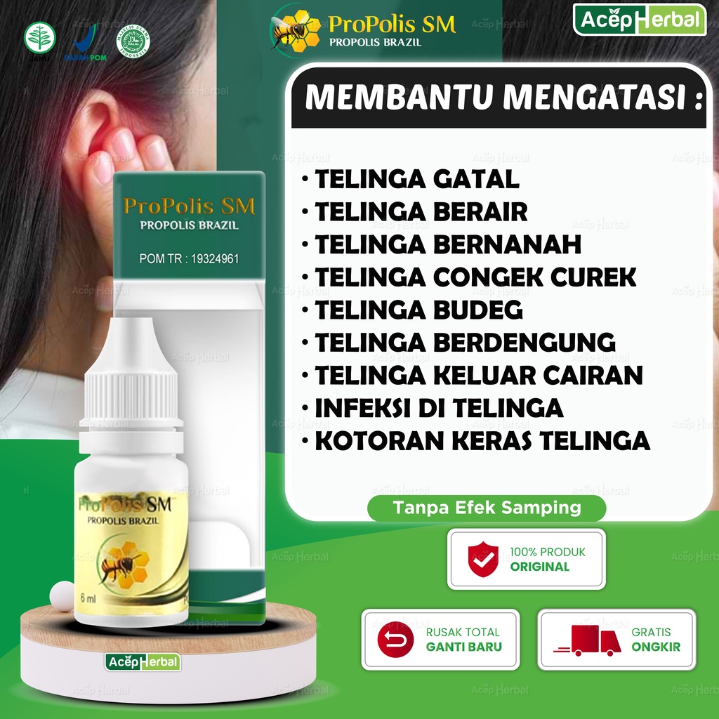 Jual Obat Tetes Gatal Telinga Curek Congek Telinga Berair Bernanah ...