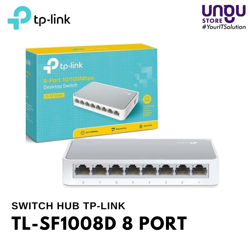 Jual Tp-Link TL-SF1008D Switch Hub 8Port Lan RJ45 10/100Mbps | Shopee ...