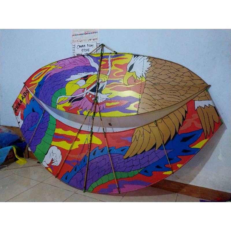 Jual Layangan Gapangan 2 meter /motif lukis/gambaran Cr Layangan ...