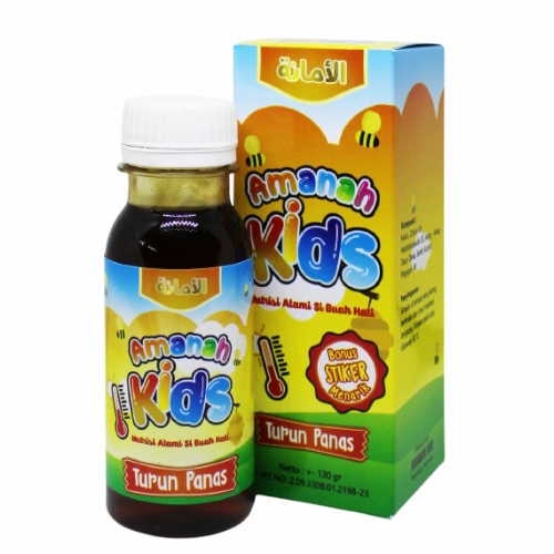 Jual MADU ANAK UNTUK DEMAM ANAK / MADU AMANAH KIDS TURUN PANAS 130 GR ...