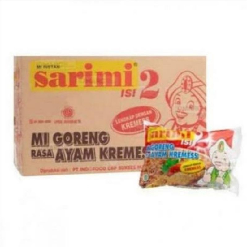 Jual Sarimi Goreng Ayam Kremes isi 2 1 Dus | Shopee Indonesia
