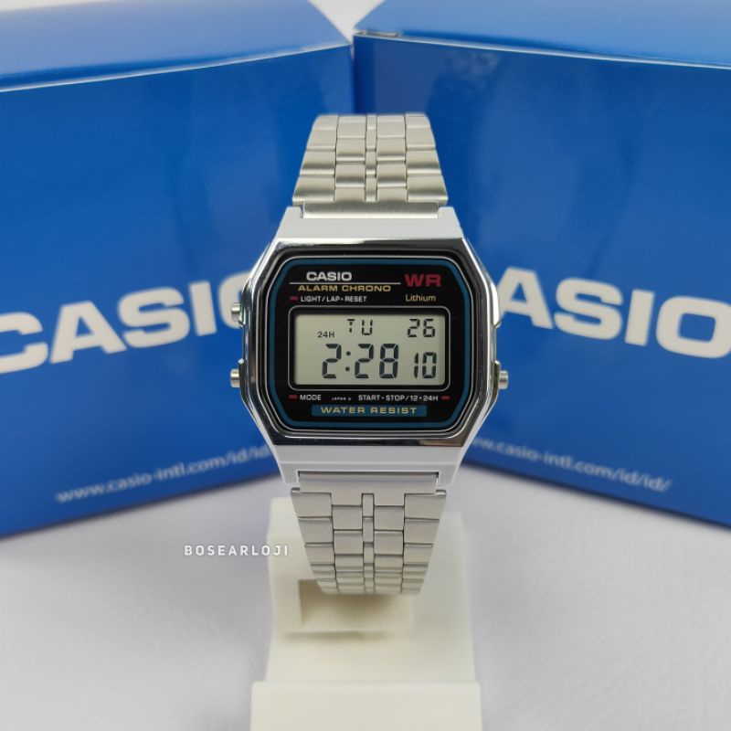 Jual JAM TANGAN UNISEX CASIO A159W-N1DF DIGITAL ORIGINAL | Shopee Indonesia