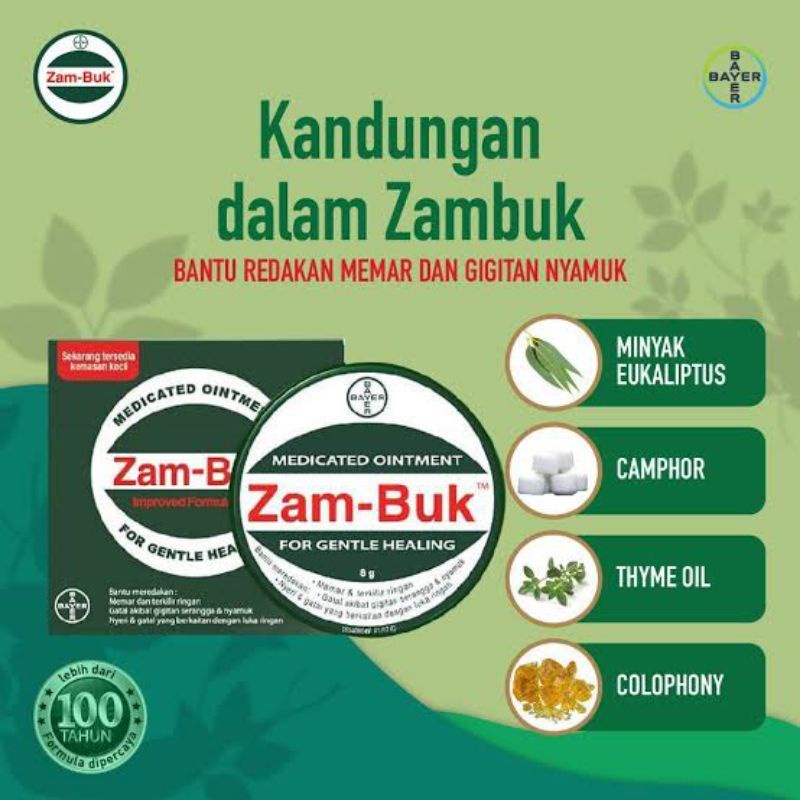Jual Zambuk Obat Luar Meredakan Memar Gigitan Nyamuk - Zam-buk ...