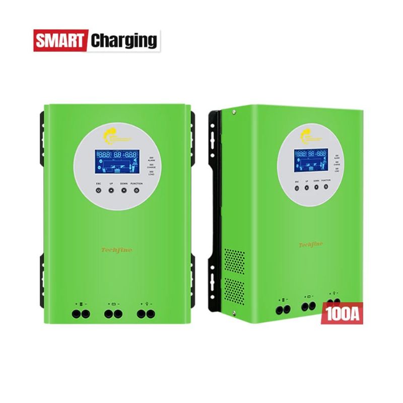 Jual MPPT 100A Techfine solar charge controller SCC PV solar panel surya | Shopee Indonesia