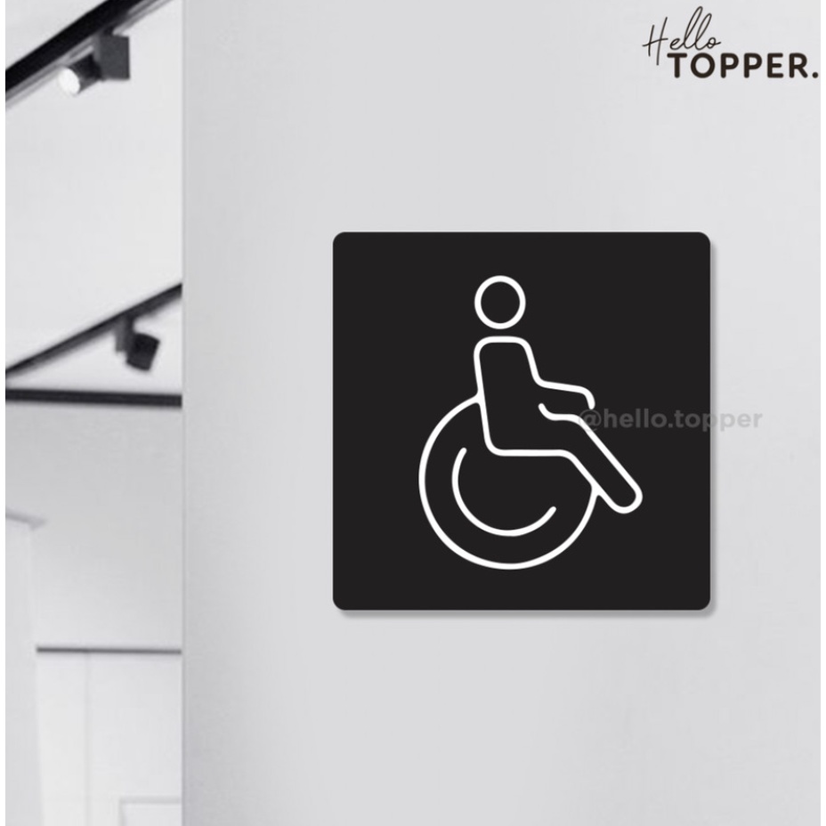 Jual Sign Icon Akrilik Signage Label Acrylic Papan Tanda - Difabel ...